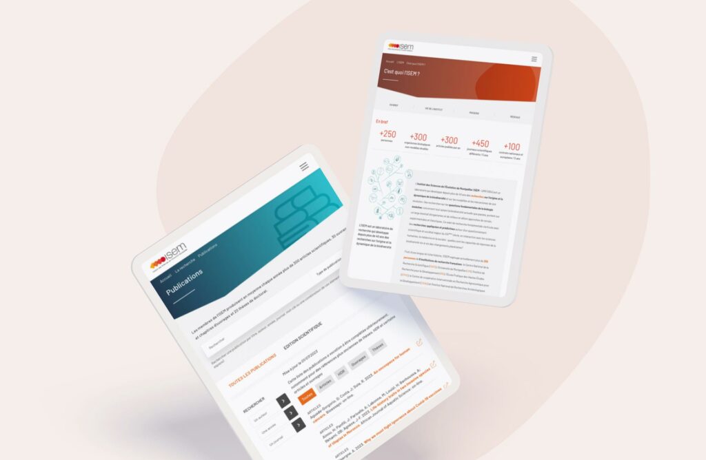 Refonte du site institutionnel de l'ISEM - 10ket